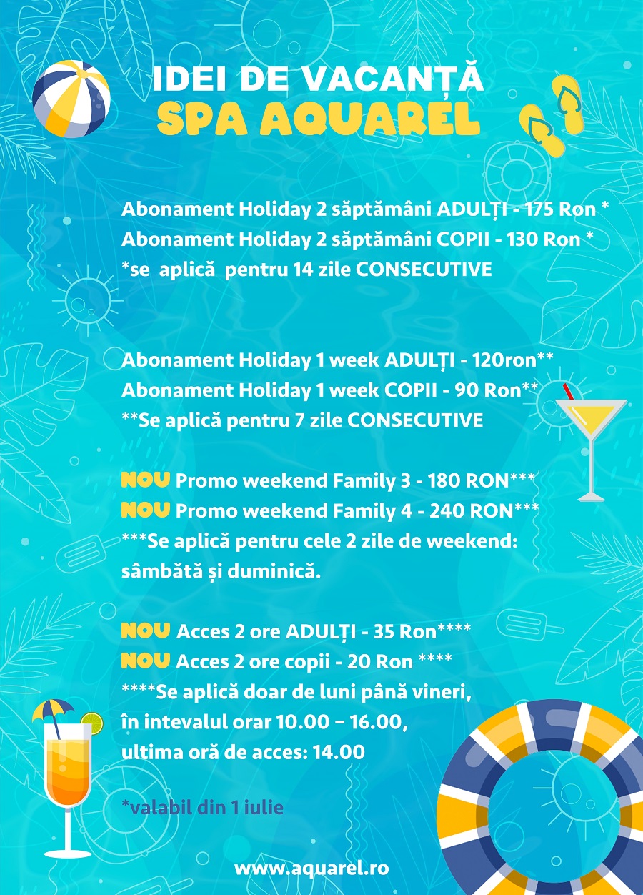 Idei de vacanță SPA AQUAREL