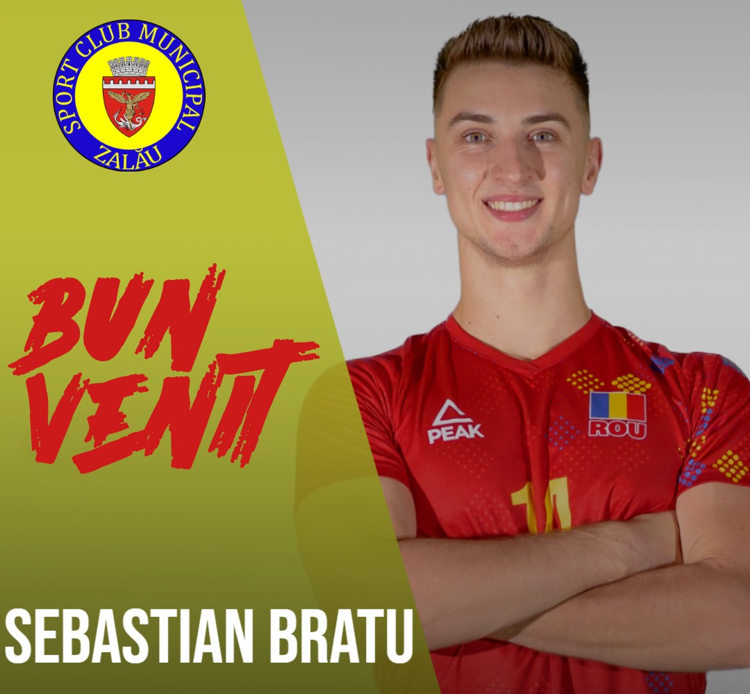 Voleibalistul Sebastian Bratu, noua achiziție a SCM Zalău